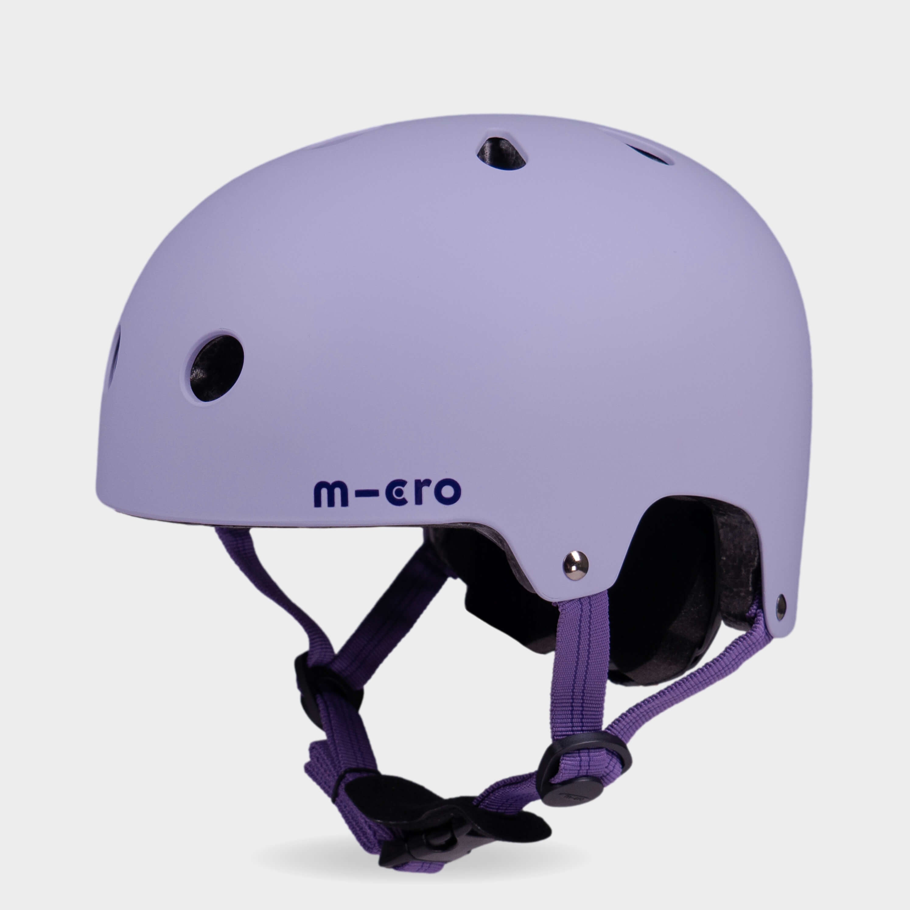 Plain Helmet for Bike and Scooters: Soft Lavender | Micro Scooters
