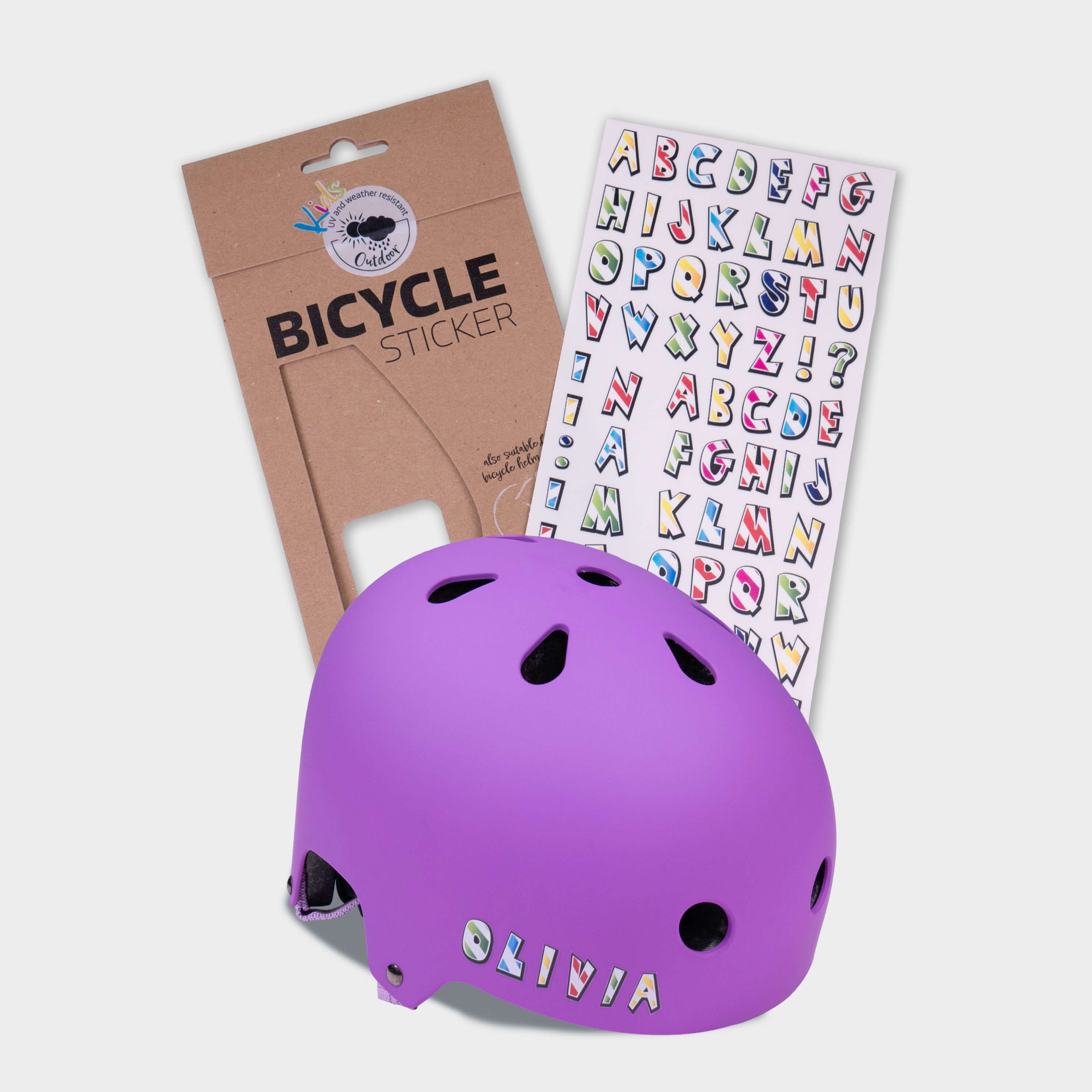 Scooter, Bike and Accessory Stickers Pack of 56 Stickers: Alphabet ...